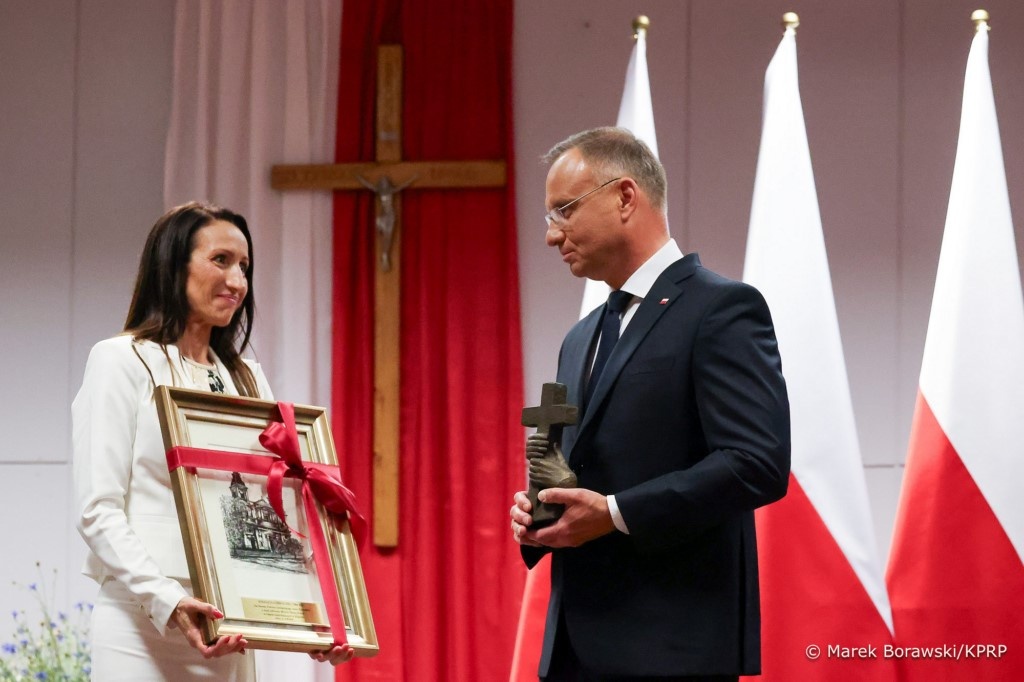 Prezydent Duda na uroczystościach w Miętnem